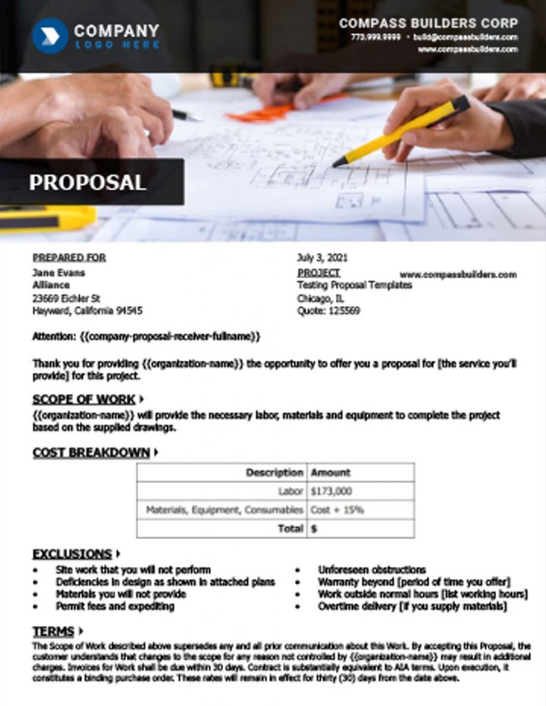 Construction Proposal Software With iDeal Construction CRM - iDeal ...