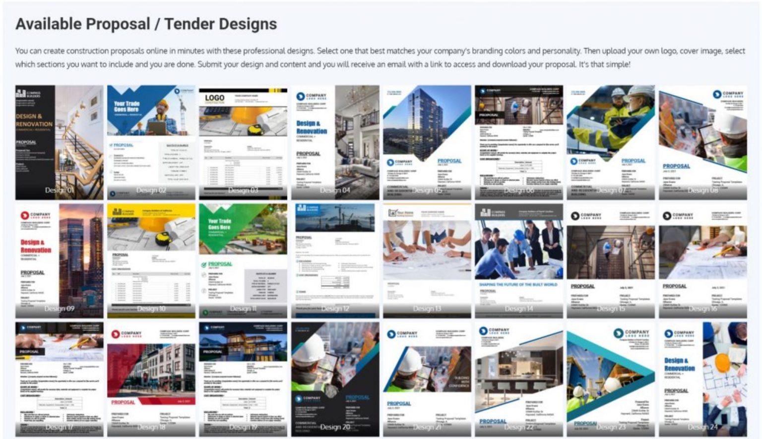 Construction Proposal Example – Proposal Examples that Make an Impact ...